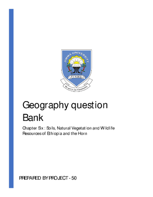 Geo Chapter 3: Question Bank on Ethiopia's Topography and Geography ...