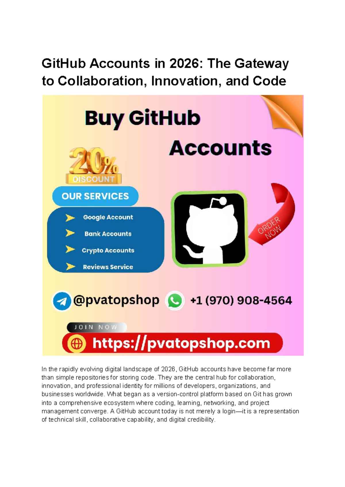 Best Practices for Buying Old GitHub Accounts in Development - Studocu