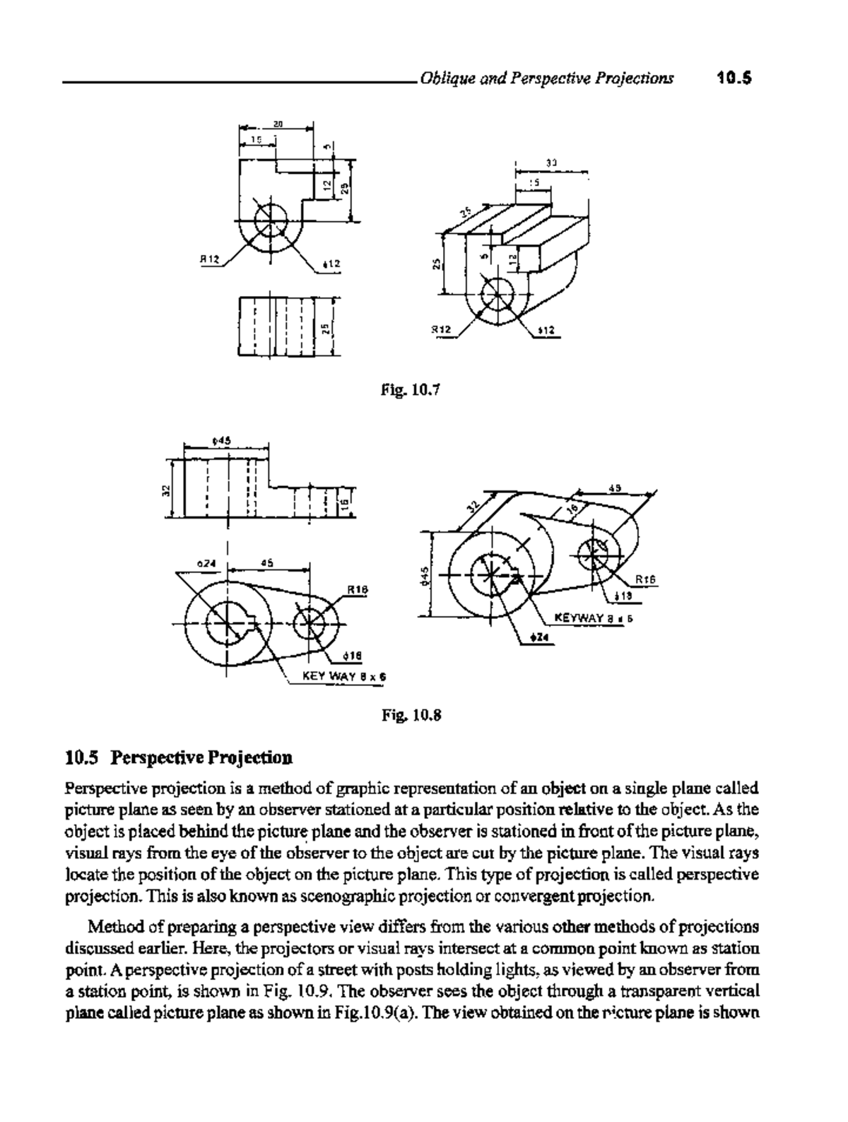 8 Perspective Projection Techniques in Engineering Drawing - Studocu
