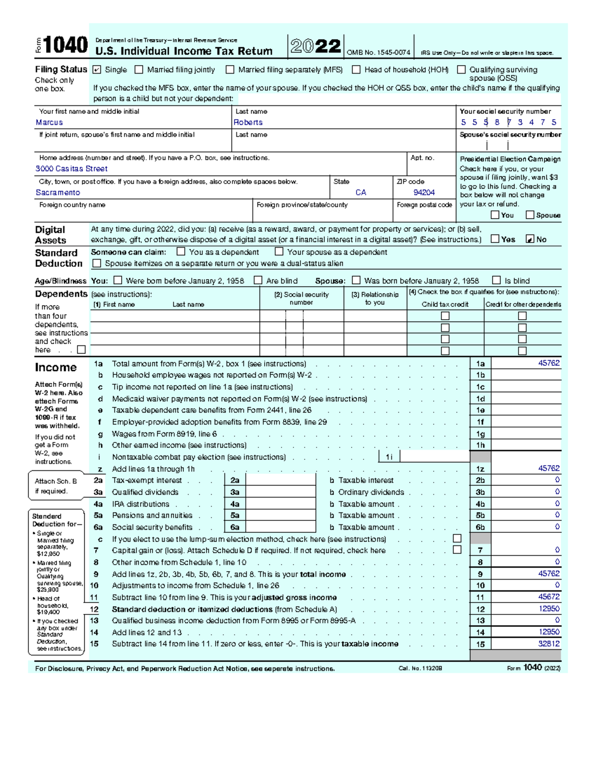 Marcus Changes Example PF Form 1040 U Individual Income Tax Return marcus-changes-example-pf-form-1040-u-individual-income-tax-return