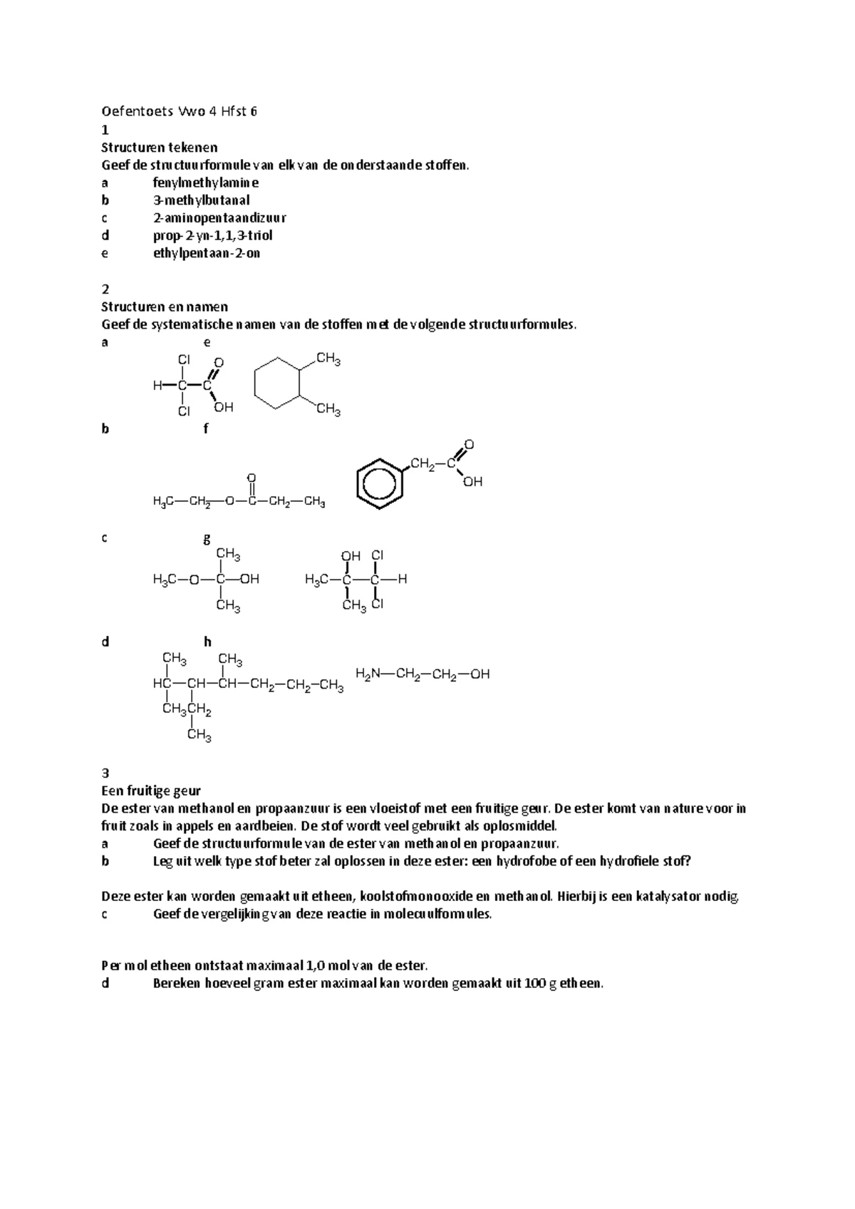 molrekenen schema - Scheikunde - Volume zuiver gas (L) Molair volume L ...