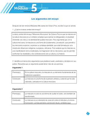 Modulo 5 AI1 - 100 - Unidad I. Argumentos y textos argumentativos ...