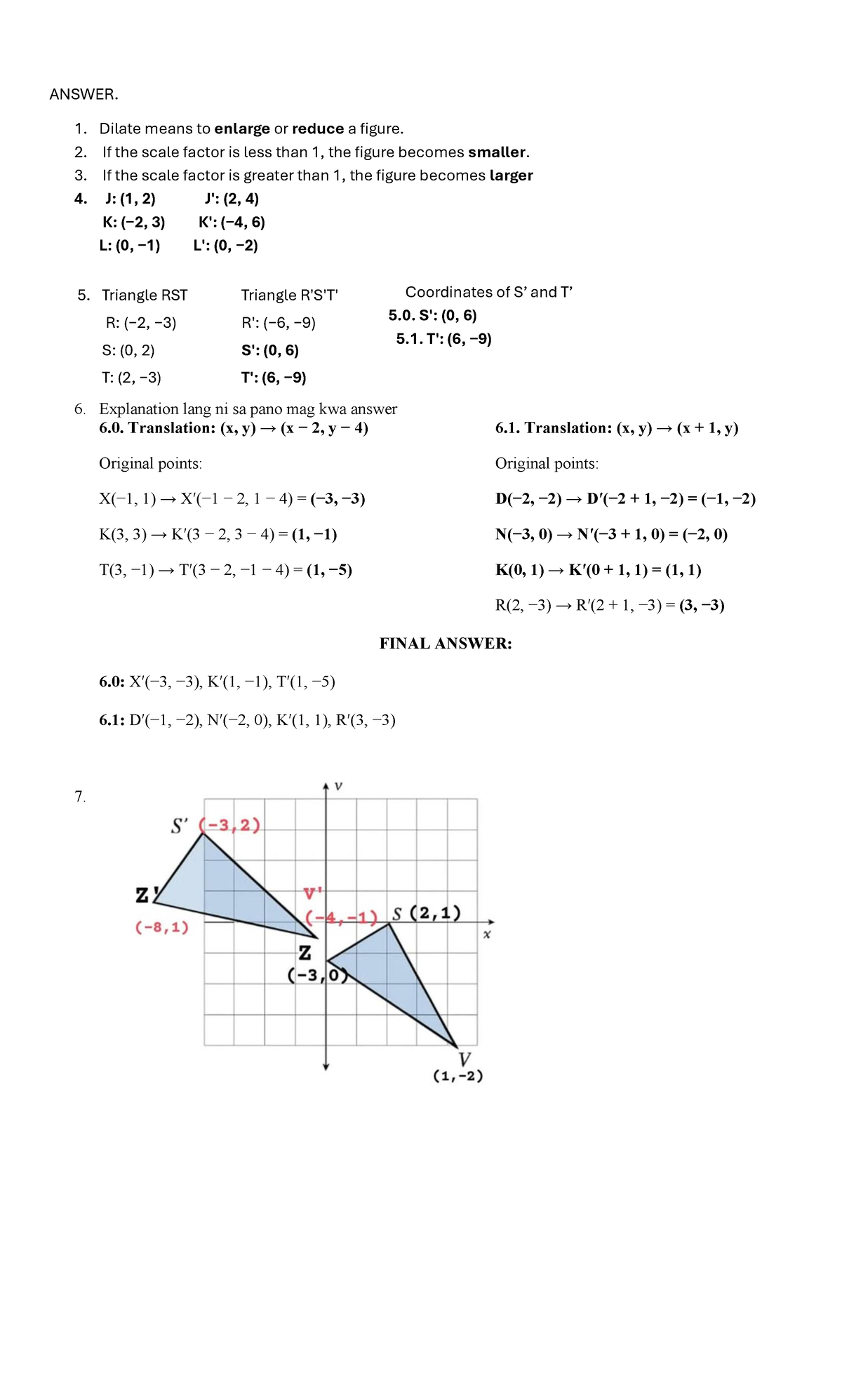 Module 2: Understanding Dilations and Coordinate Transformations - Studocu