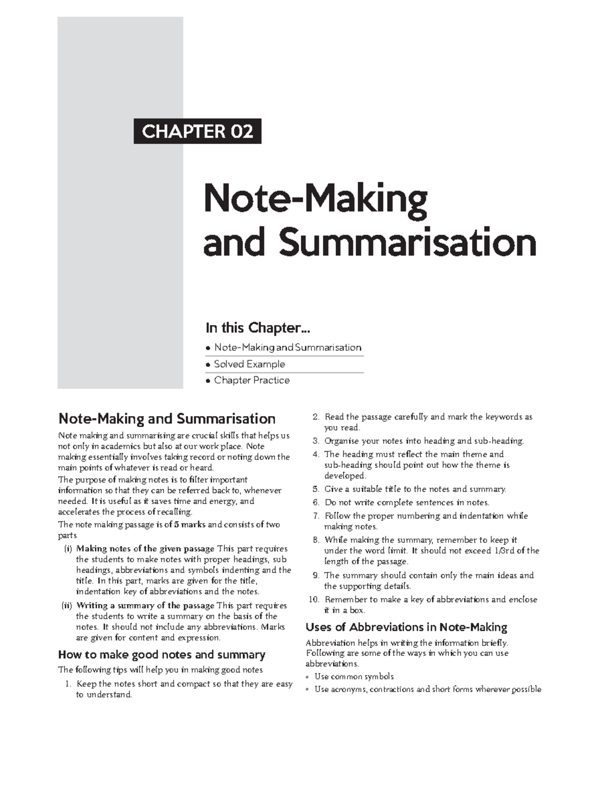 S LTcm KTcw 39C5kymryrt - CBSE Term II English Core 11th Note-Making ...