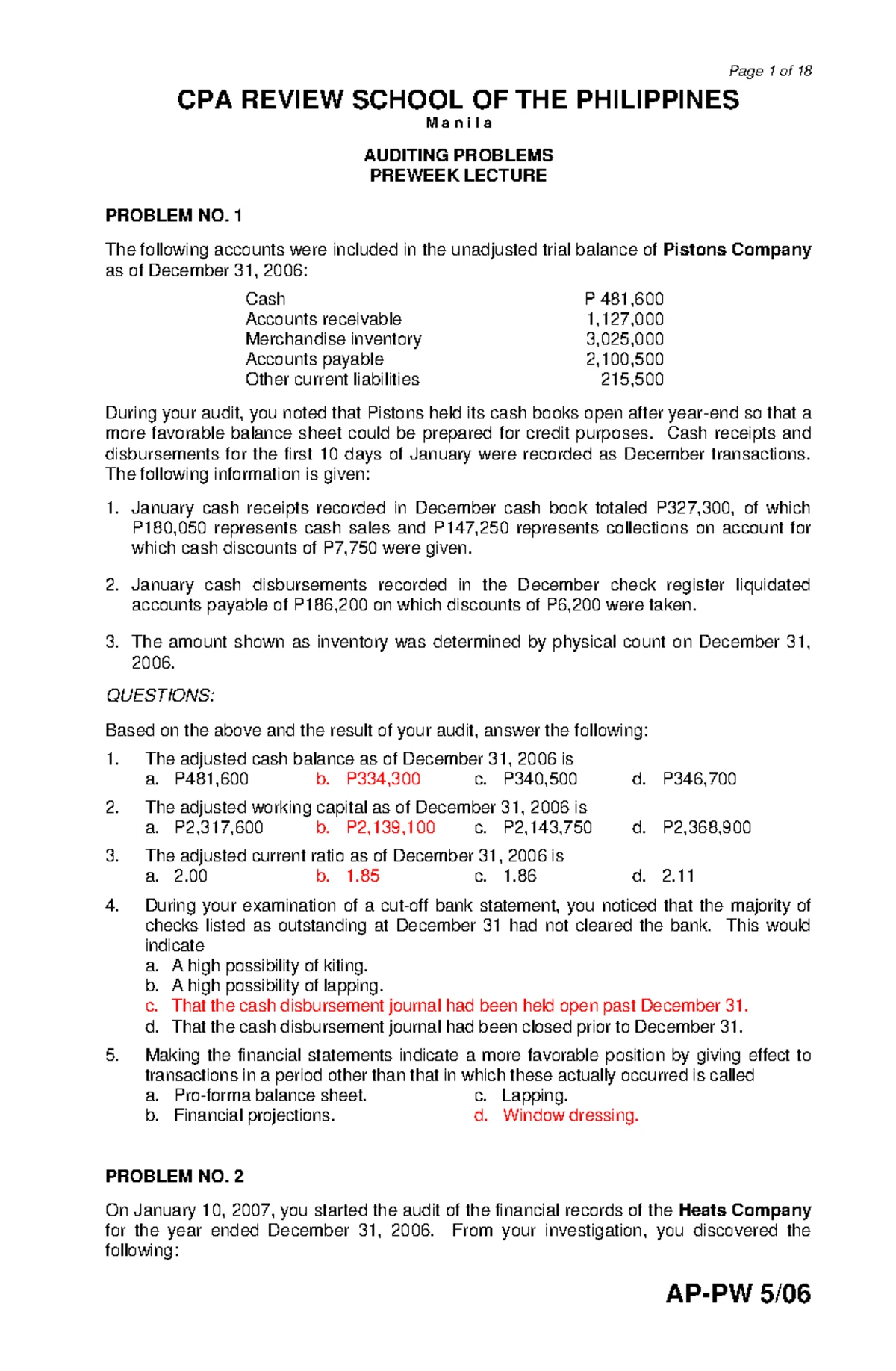 AFAR 01 Partnership Accounting - REO CPA REVIEW Partnership MARK ALYSON ...