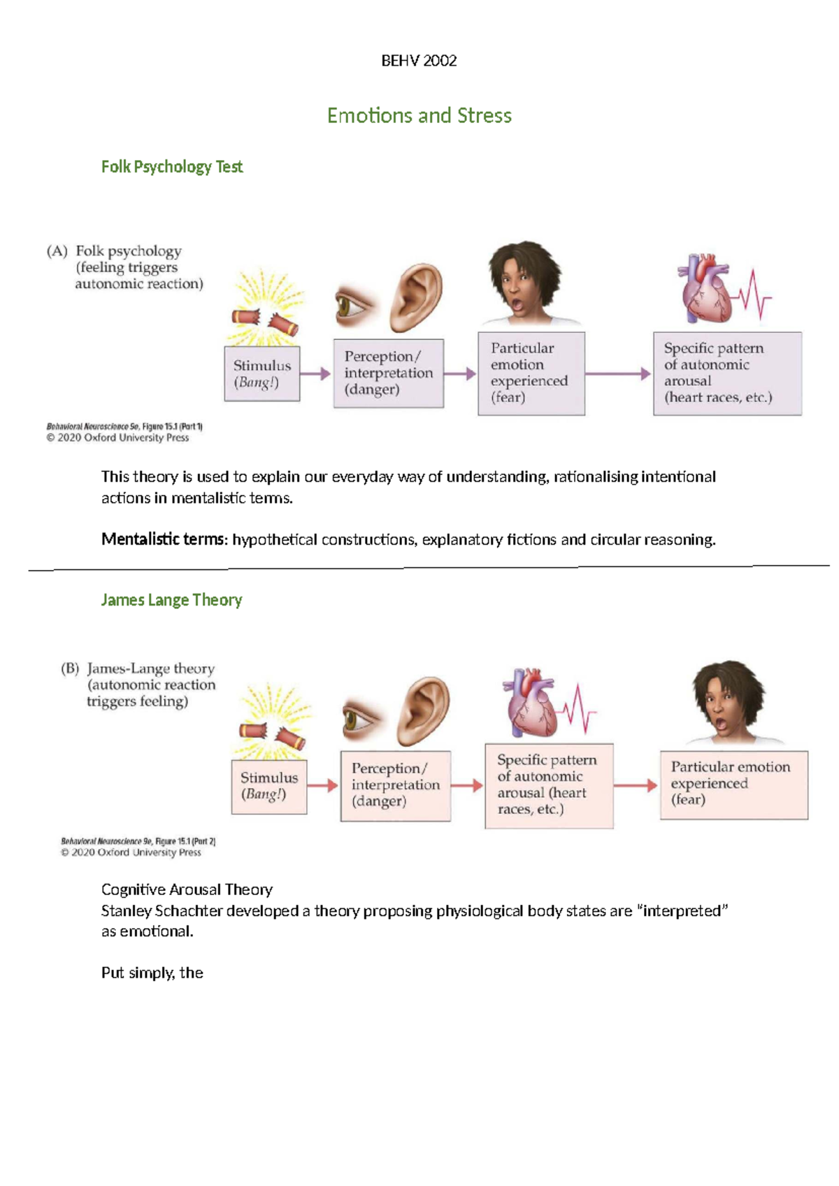 Emotions and Stress - This is about the theories involved in emotional ...