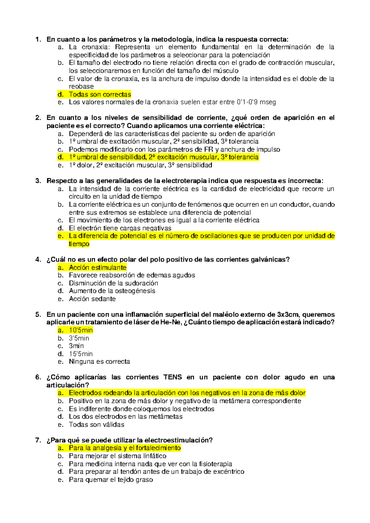 Examen Test Proce II - wee - En cuanto a los parámetros y la ...