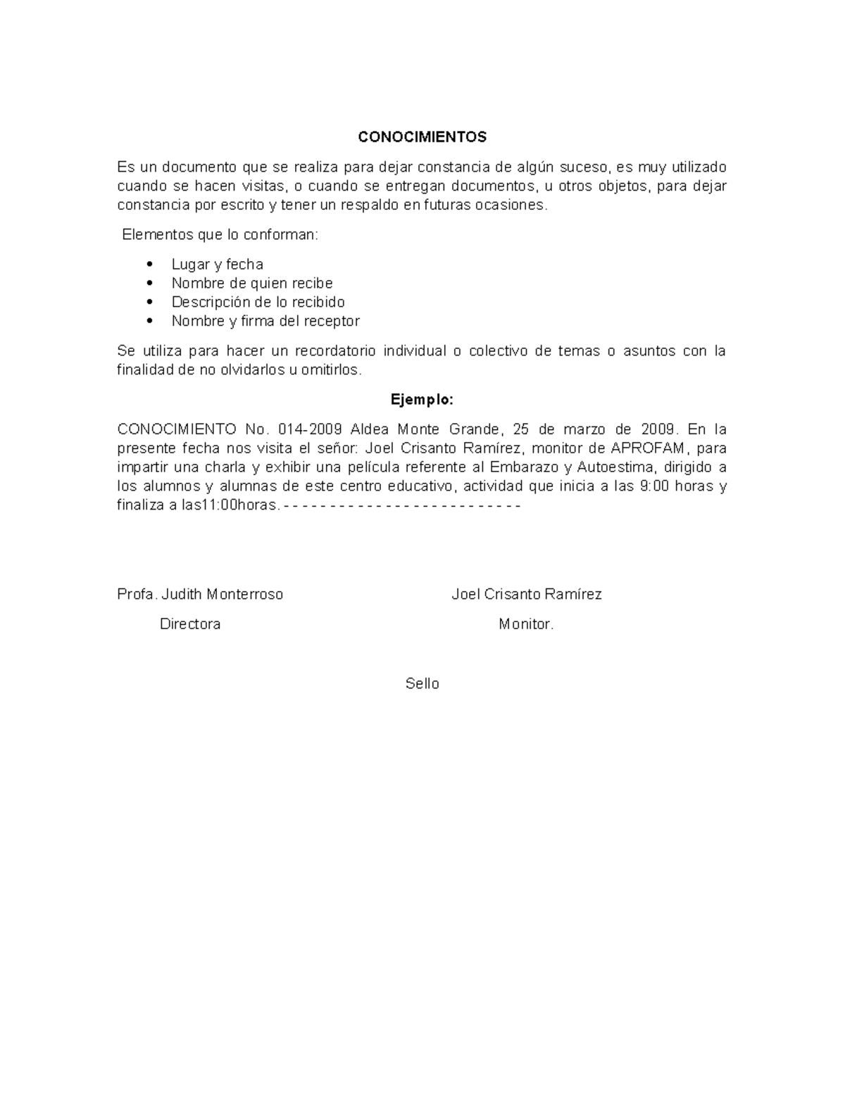 Modelo de Conocimiento y Elementos Fundamentales de Registro - Studocu