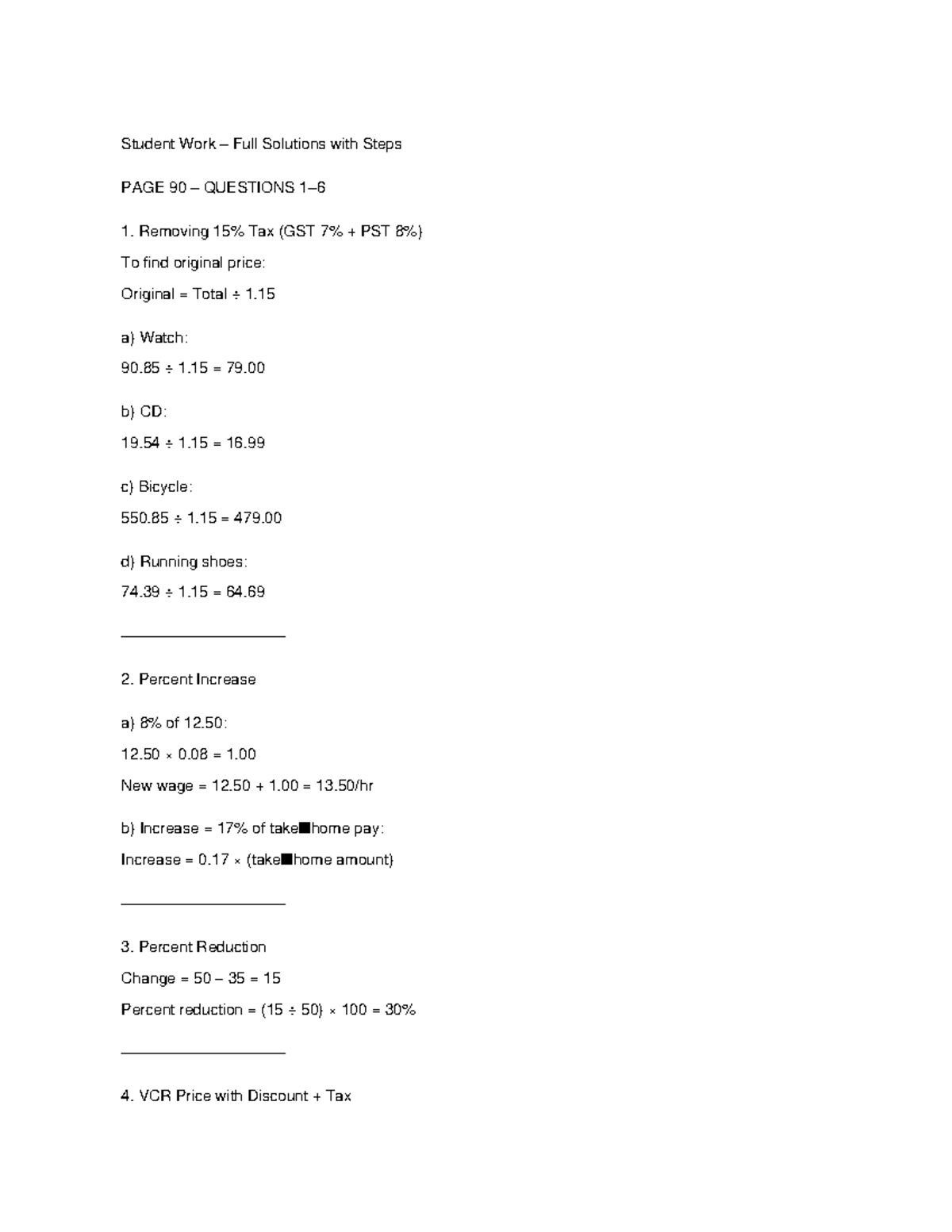 MATH 101 Homework Solutions: Full Steps for Page 90 Problems - Studocu
