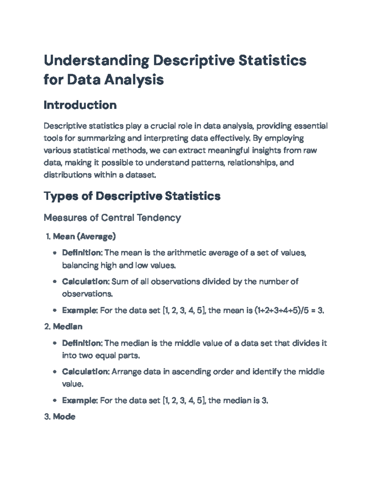 Understanding Descriptive Statistics for Effective Data Analysis - Understanding Descriptive ...