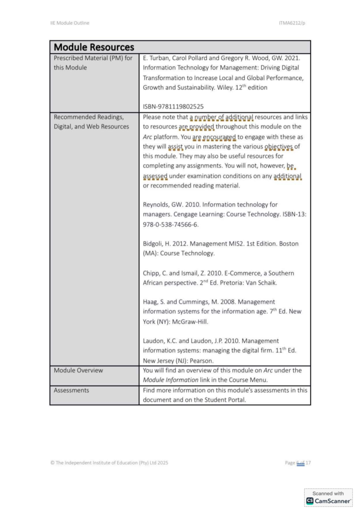 ITMA6212 Final Exam Test Preparation Notes - Studocu