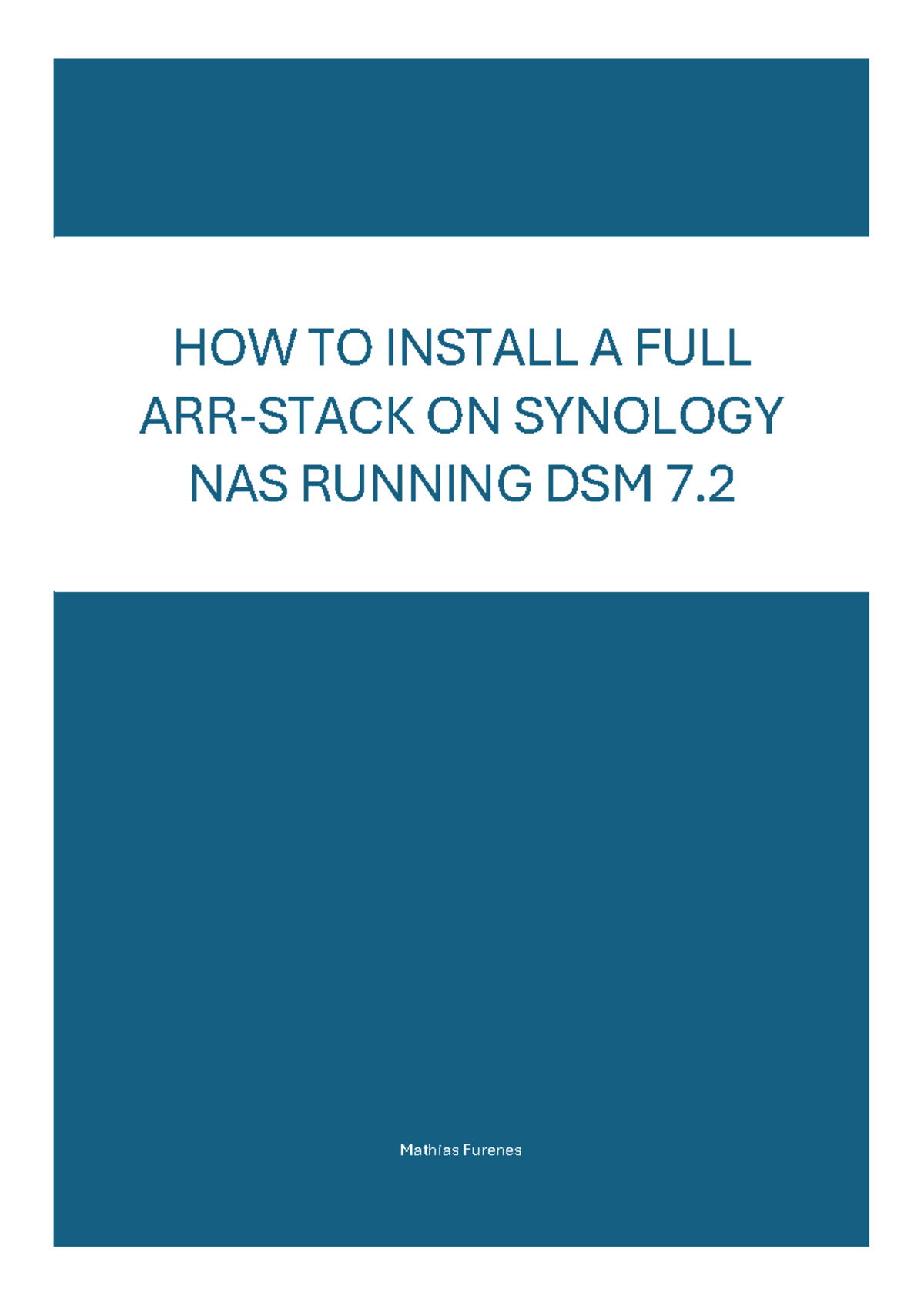Arr-stack-rev2 - File dump - Mathias Furenes HOW TO INSTALL A FULL ARR ...