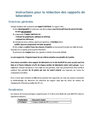 Guide rapport lab - lab - Instructions pour la rédaction des rapports ...