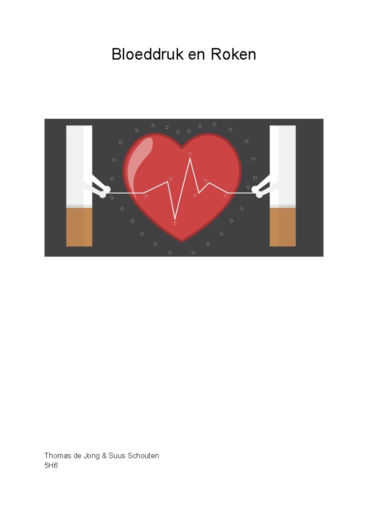 Bloeddruk en Hartslag: Effecten van Roken - Onderzoek 5H6 - Studeersnel