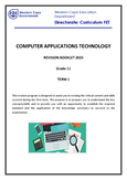 Computer Applications Technology - Grade: 11 - Further Education and ...