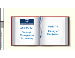 ACCTG 321 Lecture Notes: Lean Accounting & Box Scores Overview - Studocu