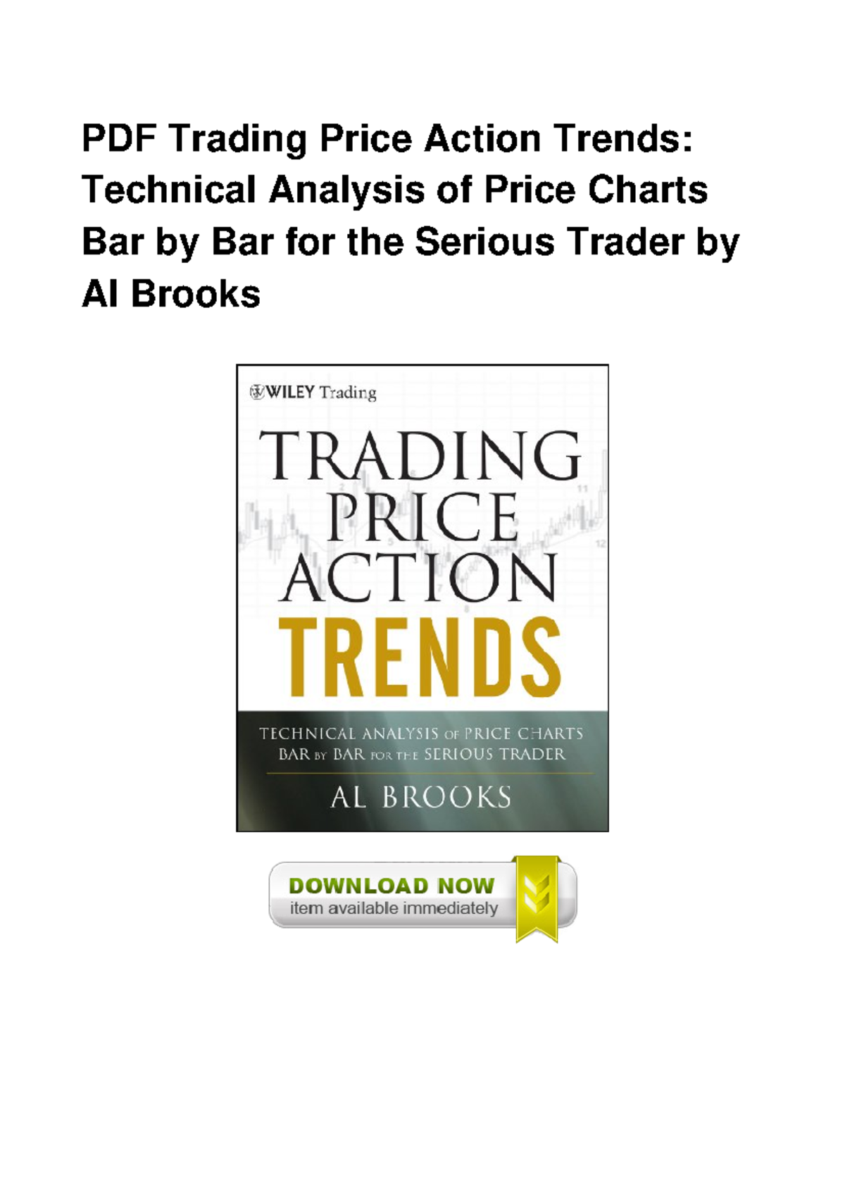Technical Analysis of Price Action Trends: A Summary for Traders - Studocu