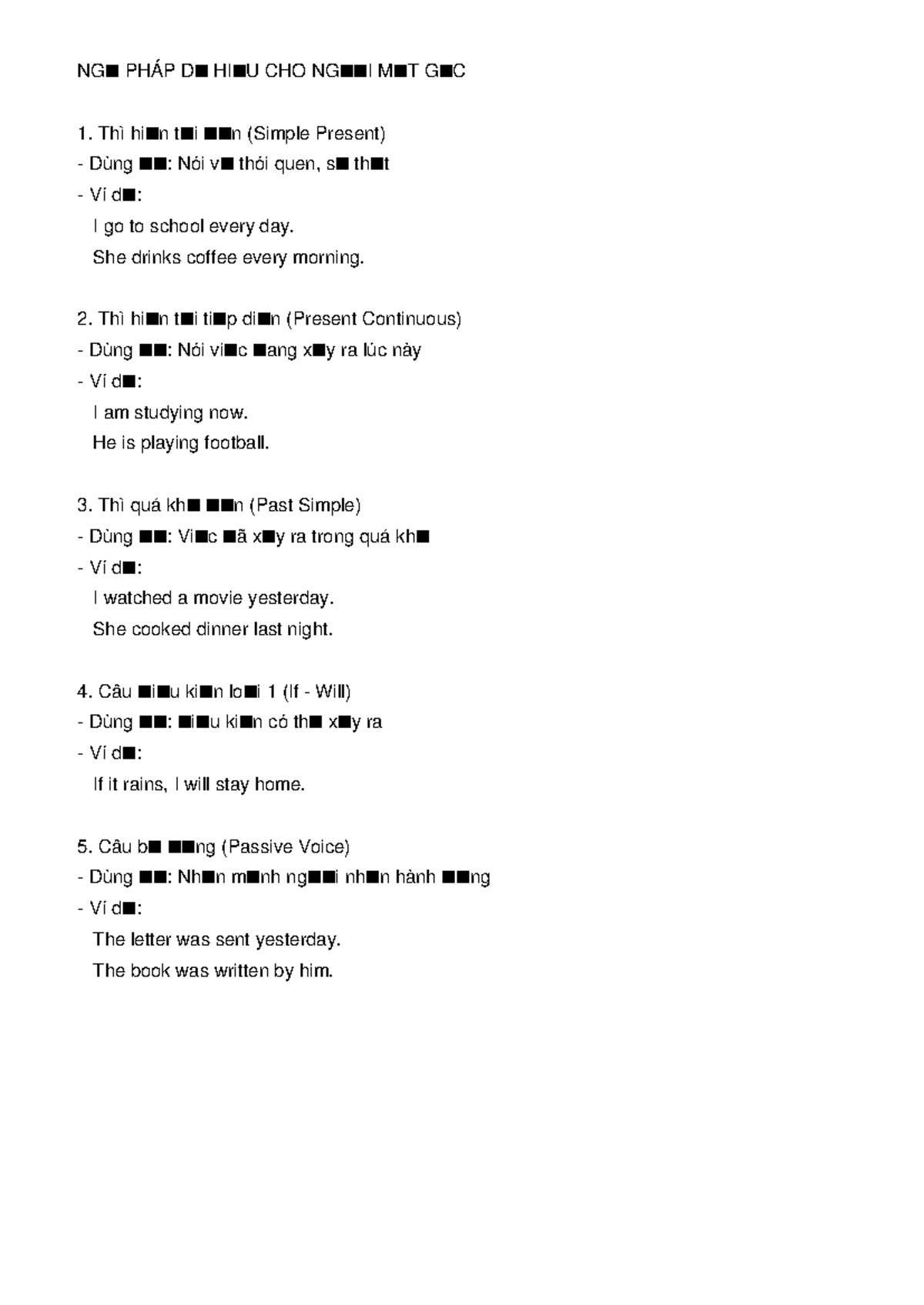 Ngu Phap Don Gian Cho Nguoi Mat Goc - NGn PHÁP Dn HInU CHO NGnnI MnT ...