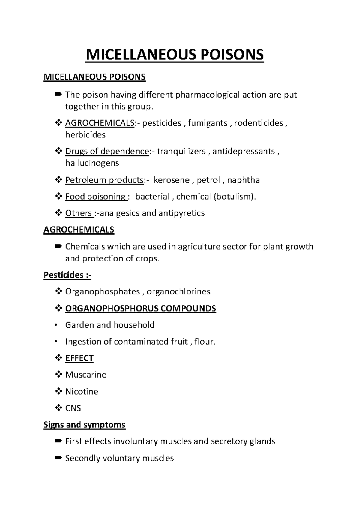 MSP-101: A Study on Various Miscellaneous Poisons and Their Effects ...