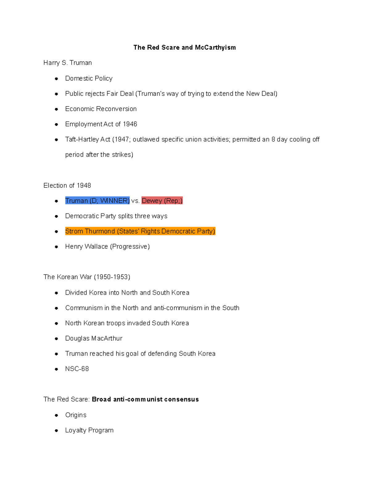 HIST 106 Exam 3 - Comprehensive Overview of Post-War America - Studocu