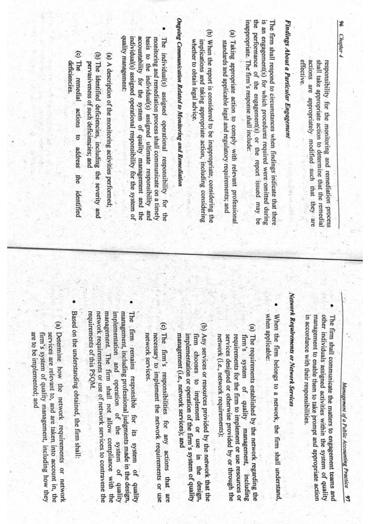 Management of a Public Accounting Practice: Chapter 4 Quality ...