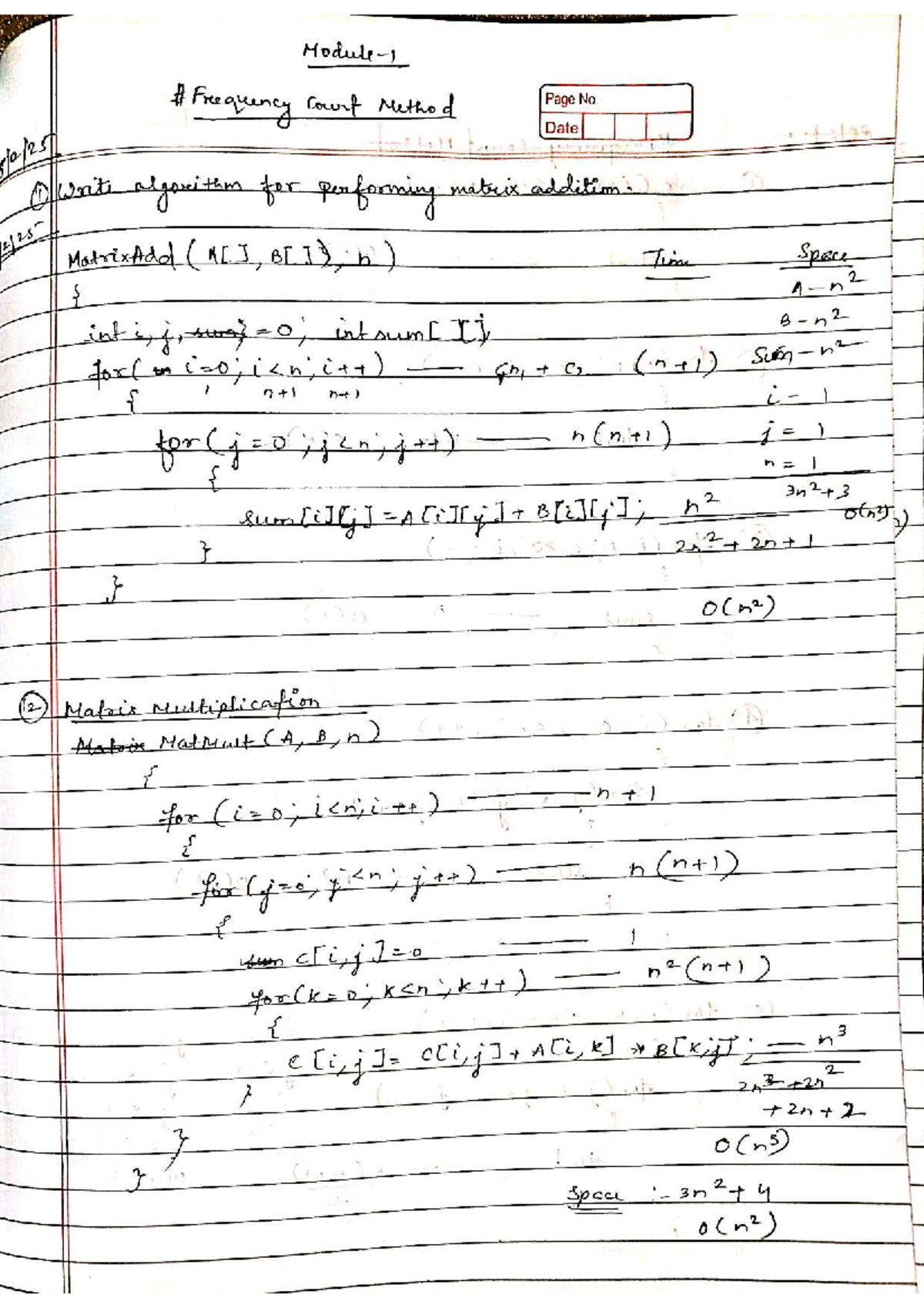 Daa Module 1 Algorithm Analysis And Complexity Methods Studocu