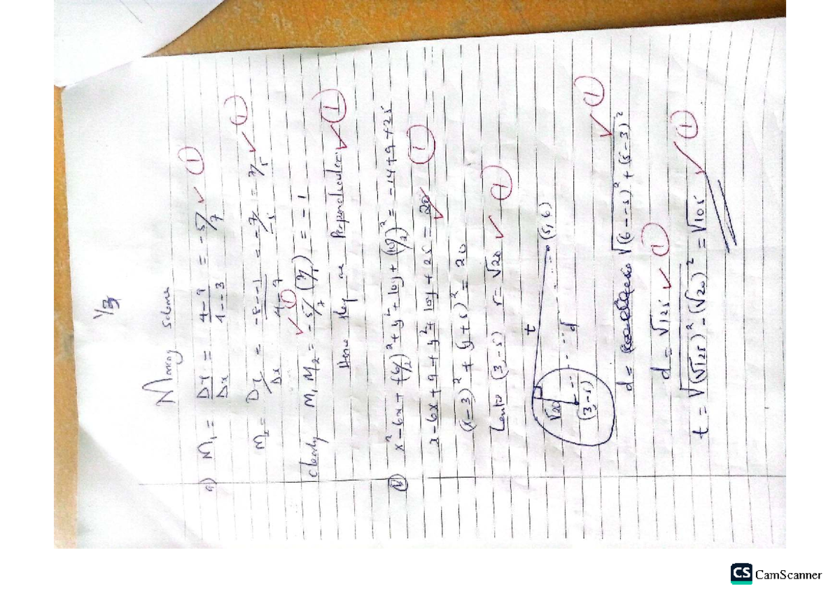 SMA 103 Cat 1 Marking Schemes and Solutions - Studocu