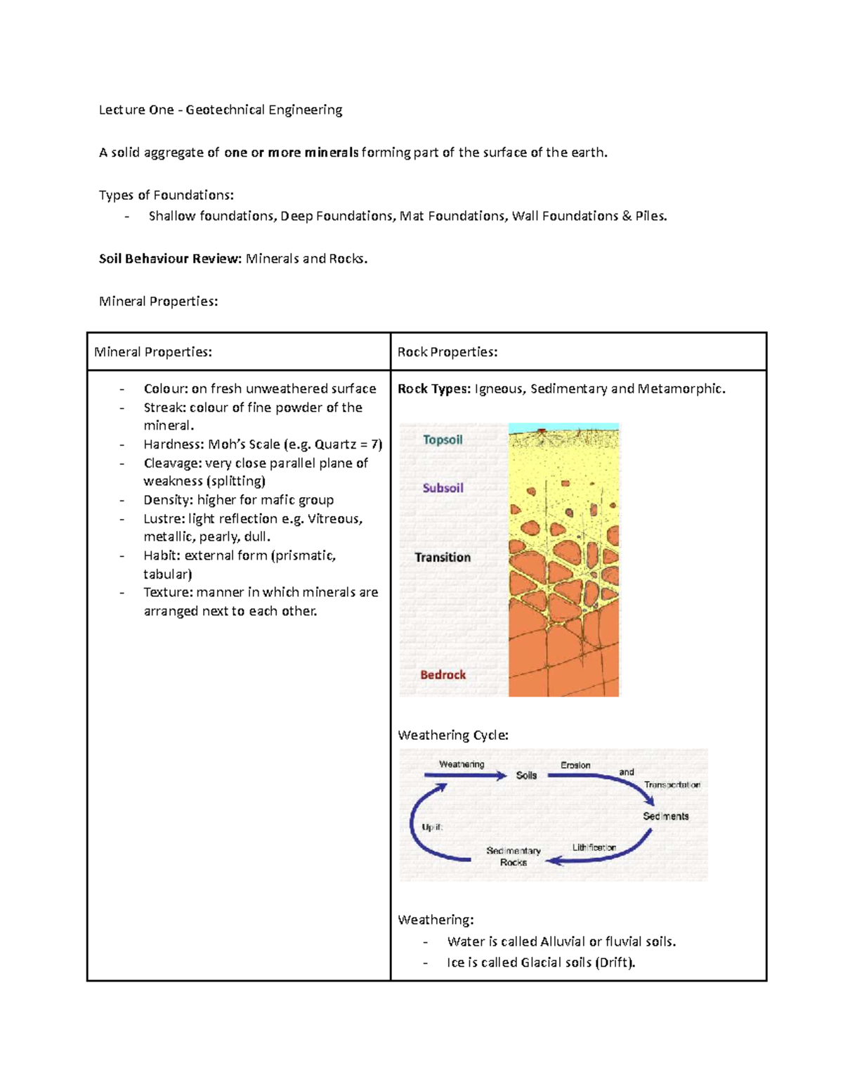 Lecture 1 - Geotechnical Engineering: Foundations & Soil Properties ...