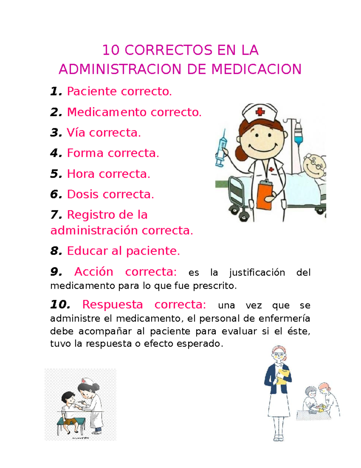 10 Correctos EN LA Administracion DE Medicacion - 10 CORRECTOS EN LA ...