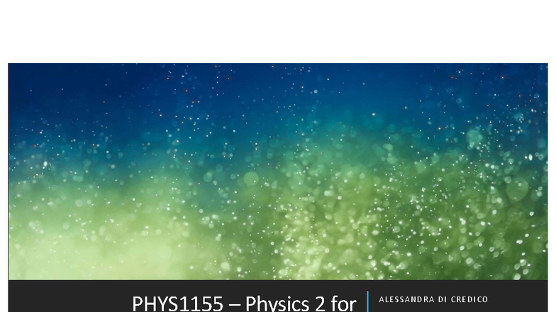 PHYS1155 Lecture 7: Gauss's Law and Electric Flux Explained - Studocu