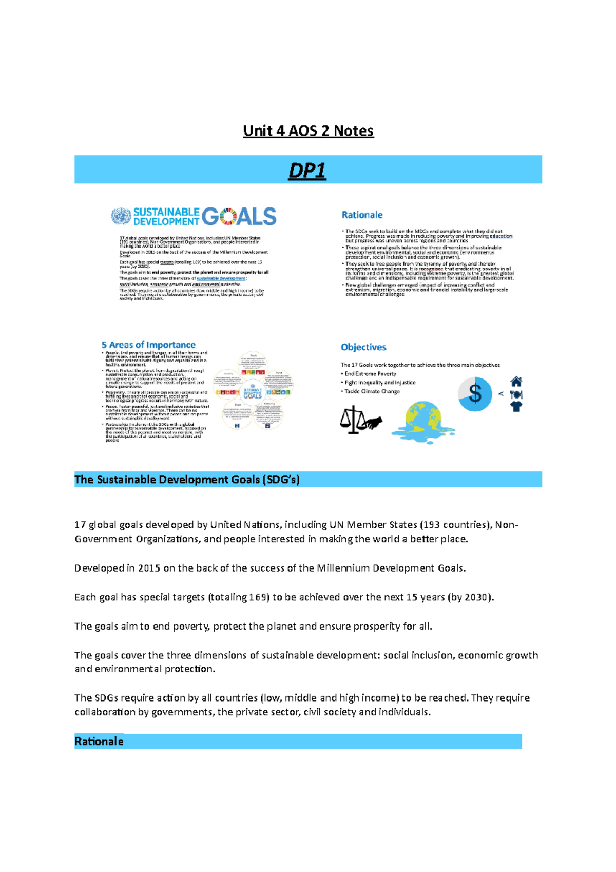 Health Notes U4 AOS2 - unit 4 AOS2 - Unit 4 AOS 2 Notes DP The ...