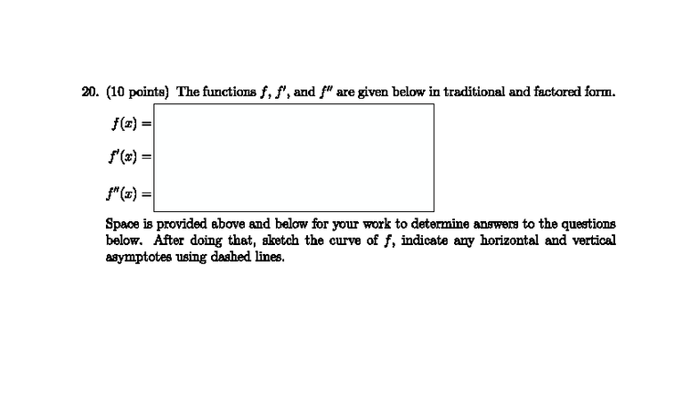 Math 20: Graphing Functions & Analyzing Asymptotes and Intervals - Studocu