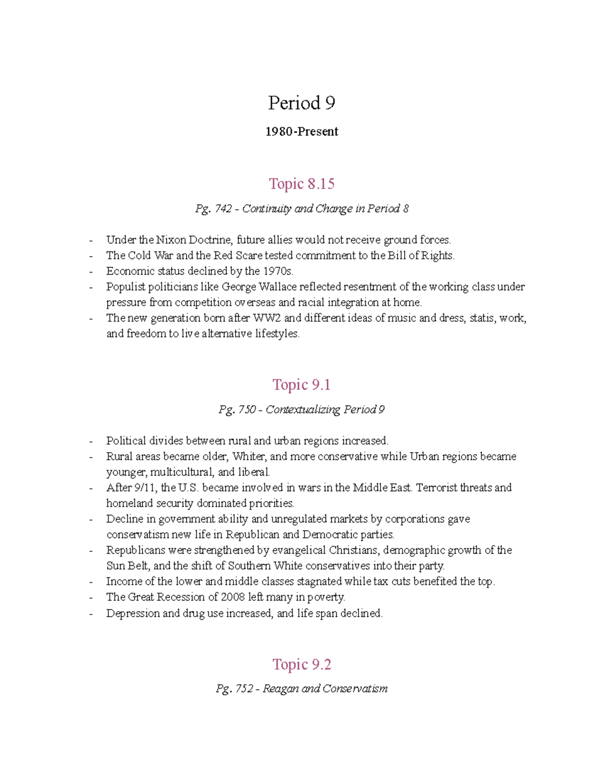 Period 9 Apush Notes - based on AMSCO advanced placement united states ...