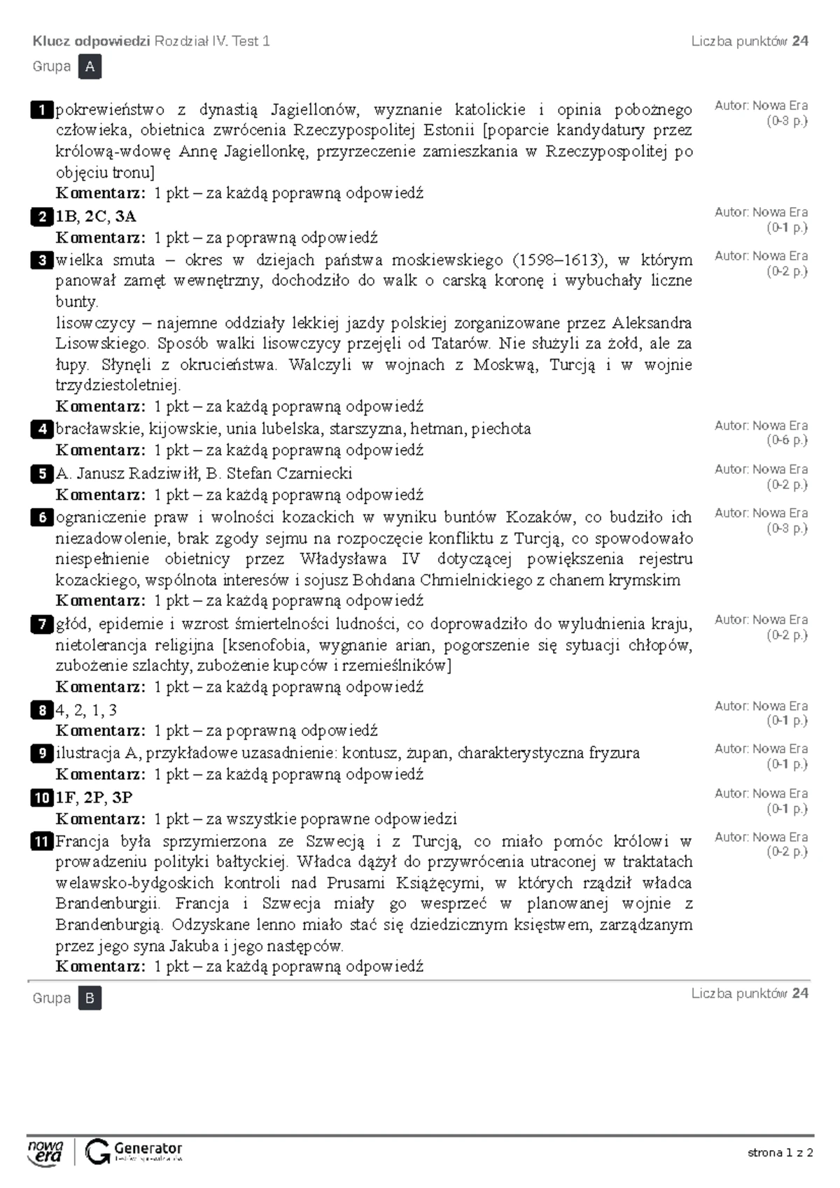 Test diagnostyczny z języka angielskiego dla klasy III - Szkoła ...