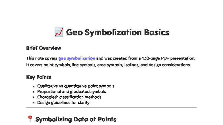 Geographic Symbolization Basics: Key Concepts and Design Guidelines ...