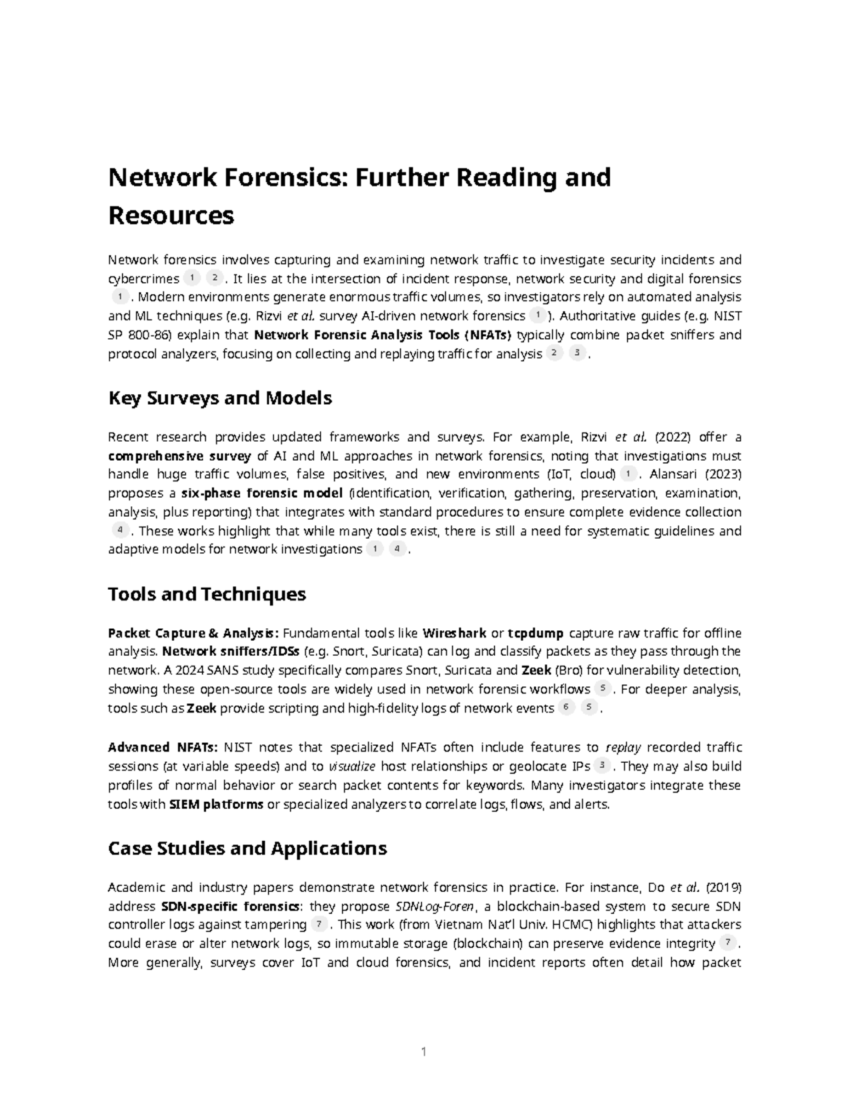 Week 5 Network Forensics: Essential Reading and Tools - Studocu