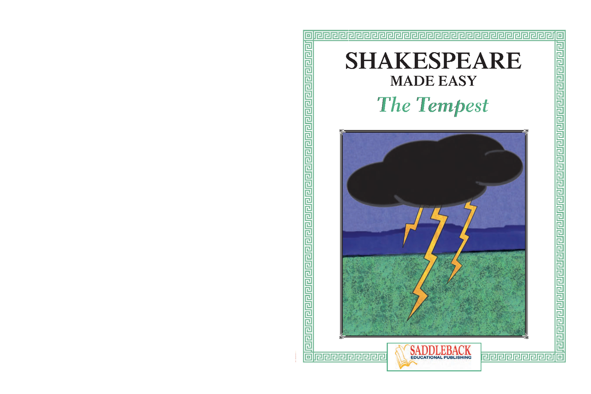 Tempest (Shakespeare Made Easy Study Guides) (William Shakespeare ...