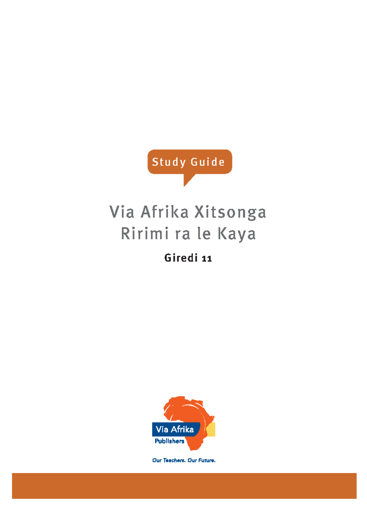 Buku ya xitsonga ya mudzondzi ya mojulu wa TSO1508 - Study Guide Via ...