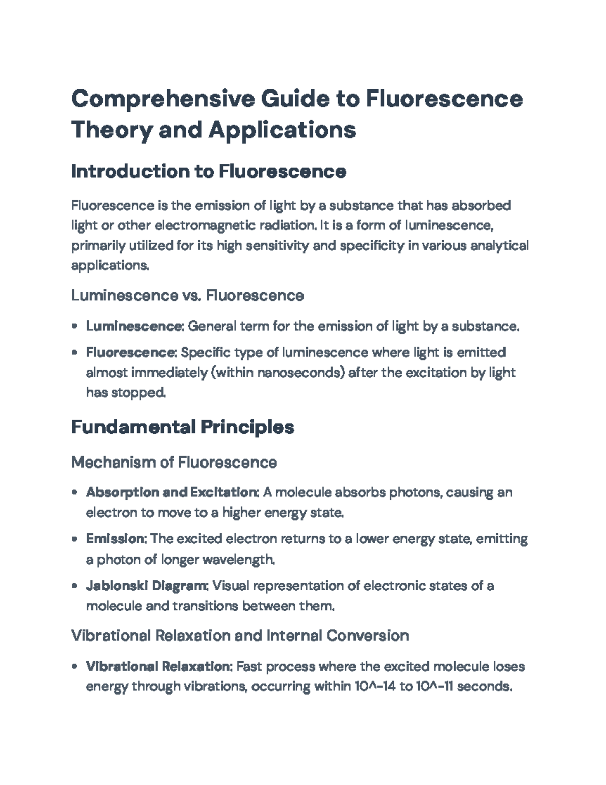 Comprehensive Insights on Fluorescence: Theory & Applications Guide ...
