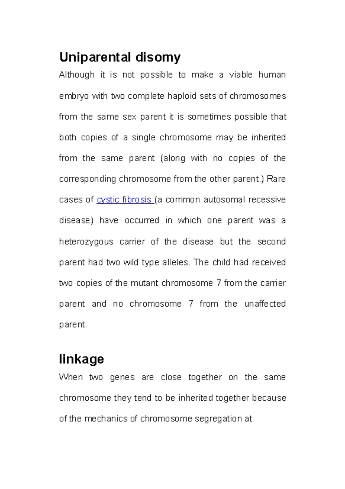 Genetics-Introduction - GENETICS Specific learning objectives At the ...