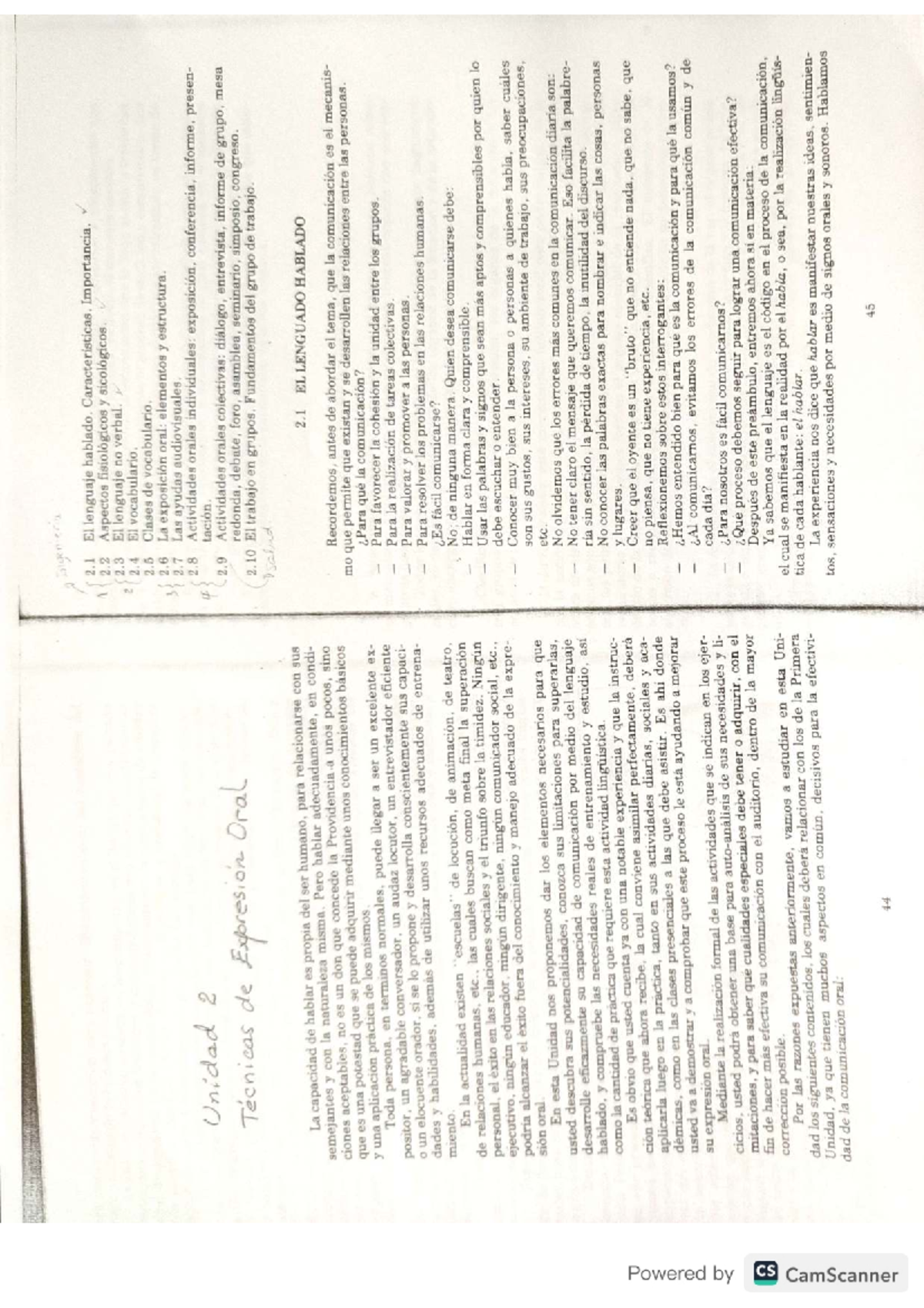 Comprensión Textual: Unidad 2 - BPED 41 4 Final Exam Notes - Studocu