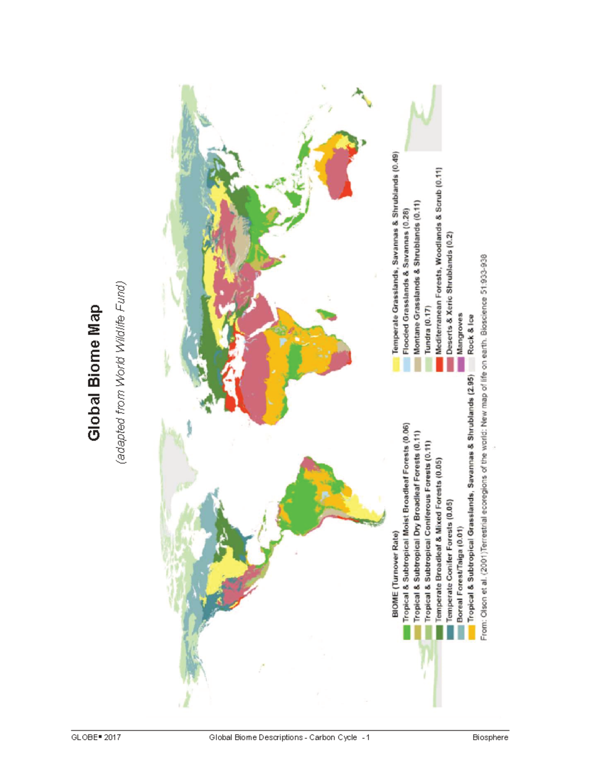 GLOBE® 2017 Global Biome Descriptions & Carbon Cycle Overview - Studocu