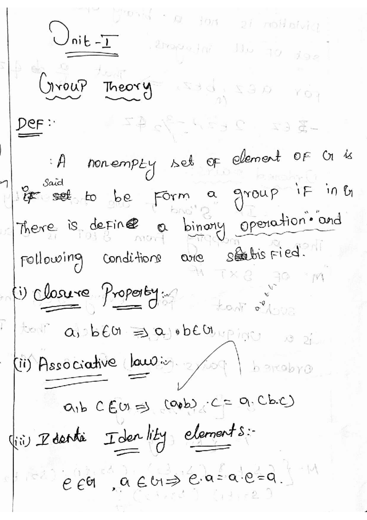 B.Sc Mathematics Final Year - Algebra (Group Theory) Notes - Studocu