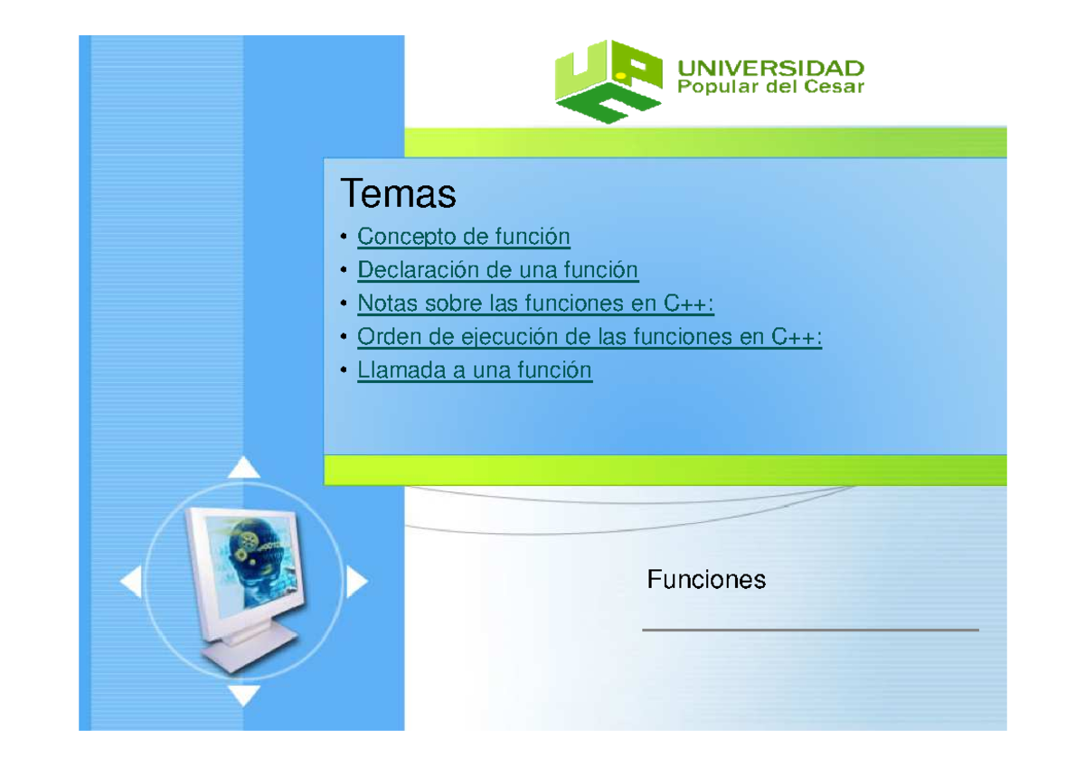 TEMA 10: Funciones en Programación Modular - Notas y Ejemplos - Studocu