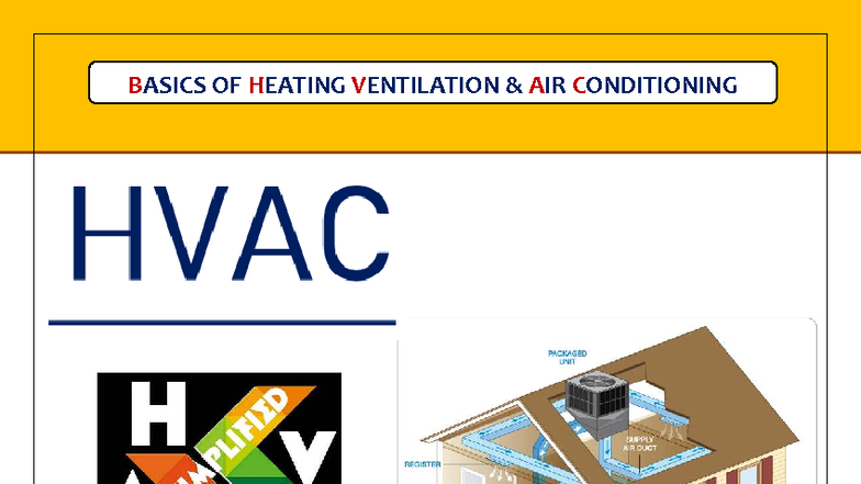 BASICS OF HVAC: A Comprehensive Guide for Beginners (HVAC 101) - Studocu
