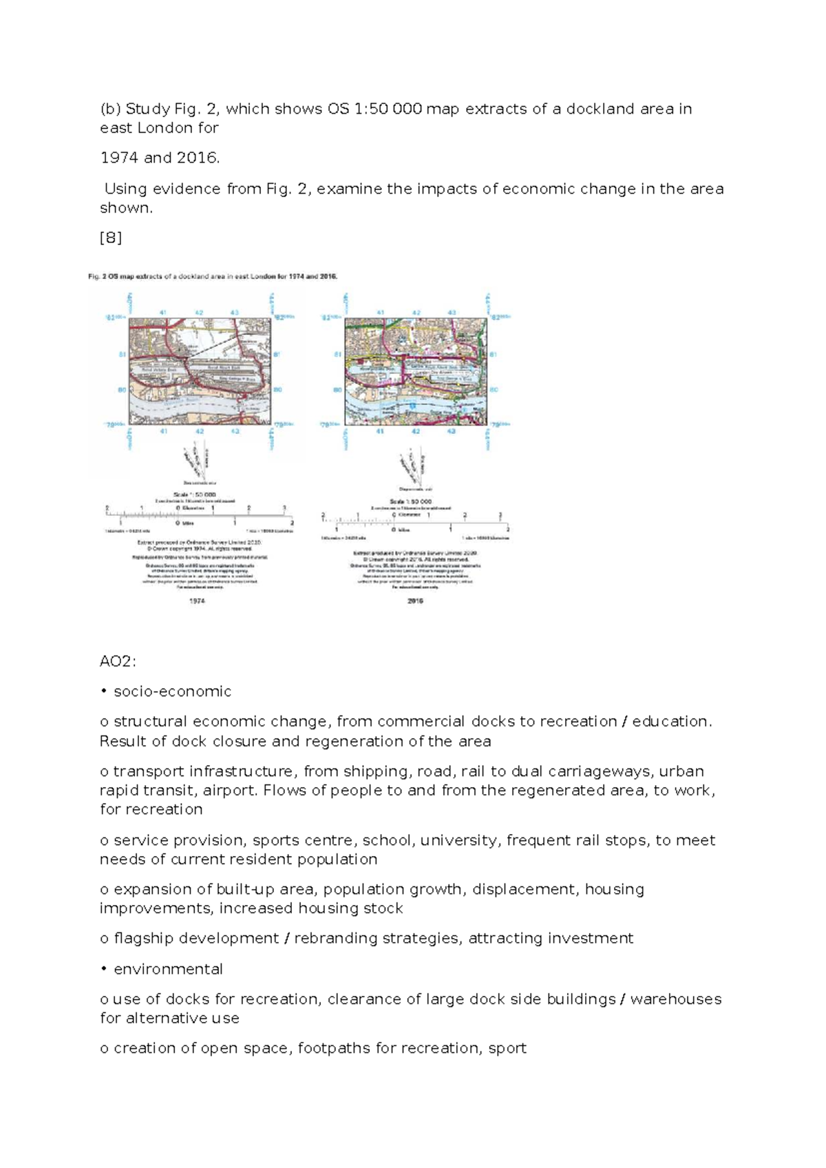 Economic Change Impacts in Docklands: A Case Study (434807) - Studocu