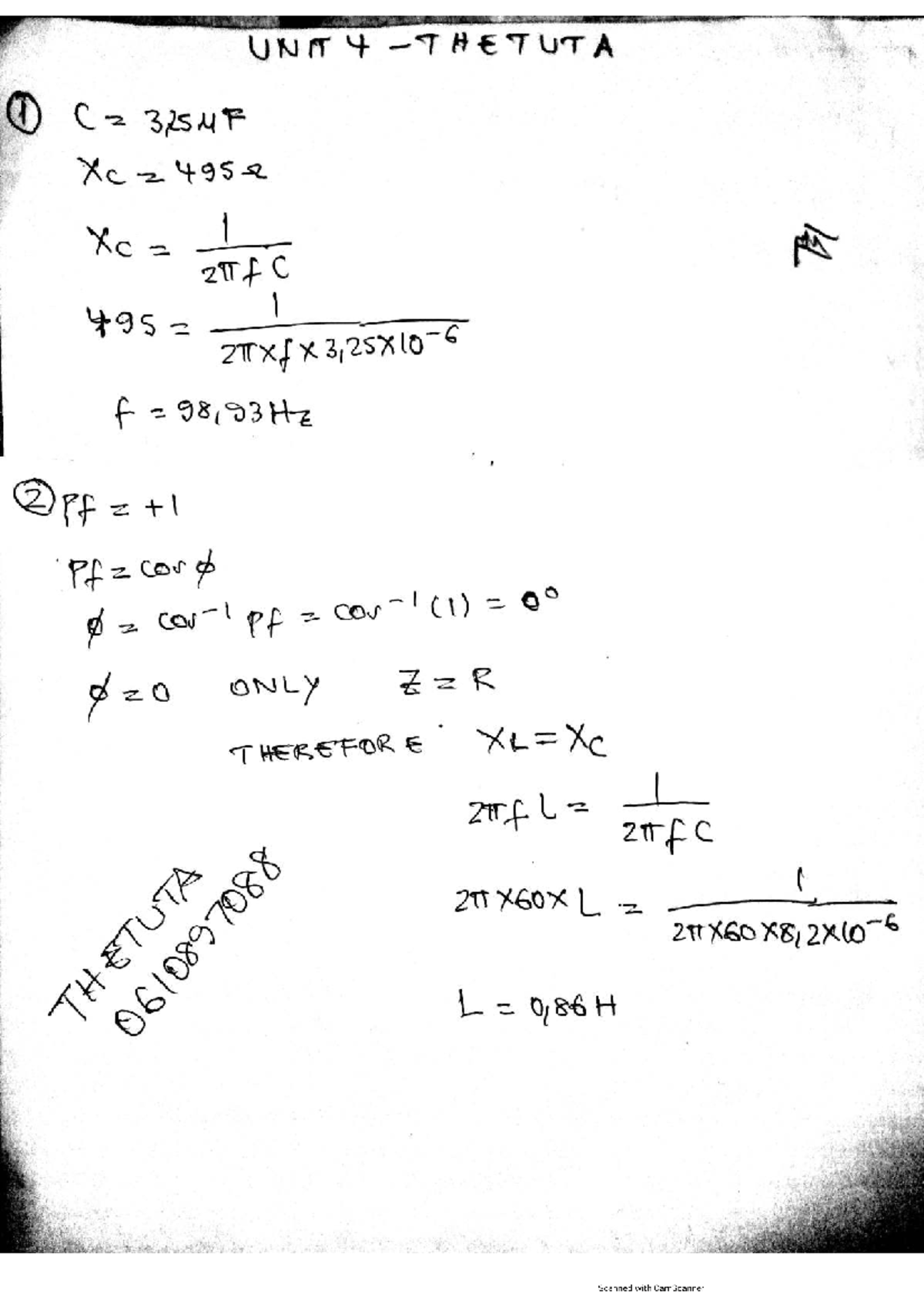 Tutorial UNIT 4 MEMO (Thetuta) - Electrical Concepts and Calculations - Studocu
