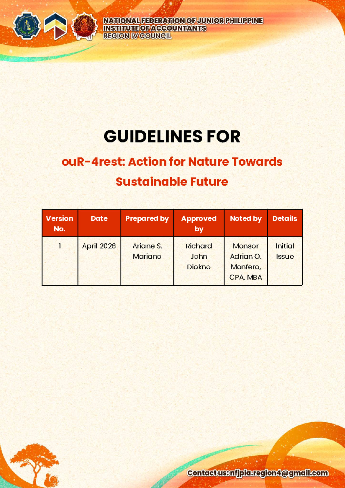 OuR4est Guidelines: Earth Selca Day & Bingo Activities 2026 - Studocu