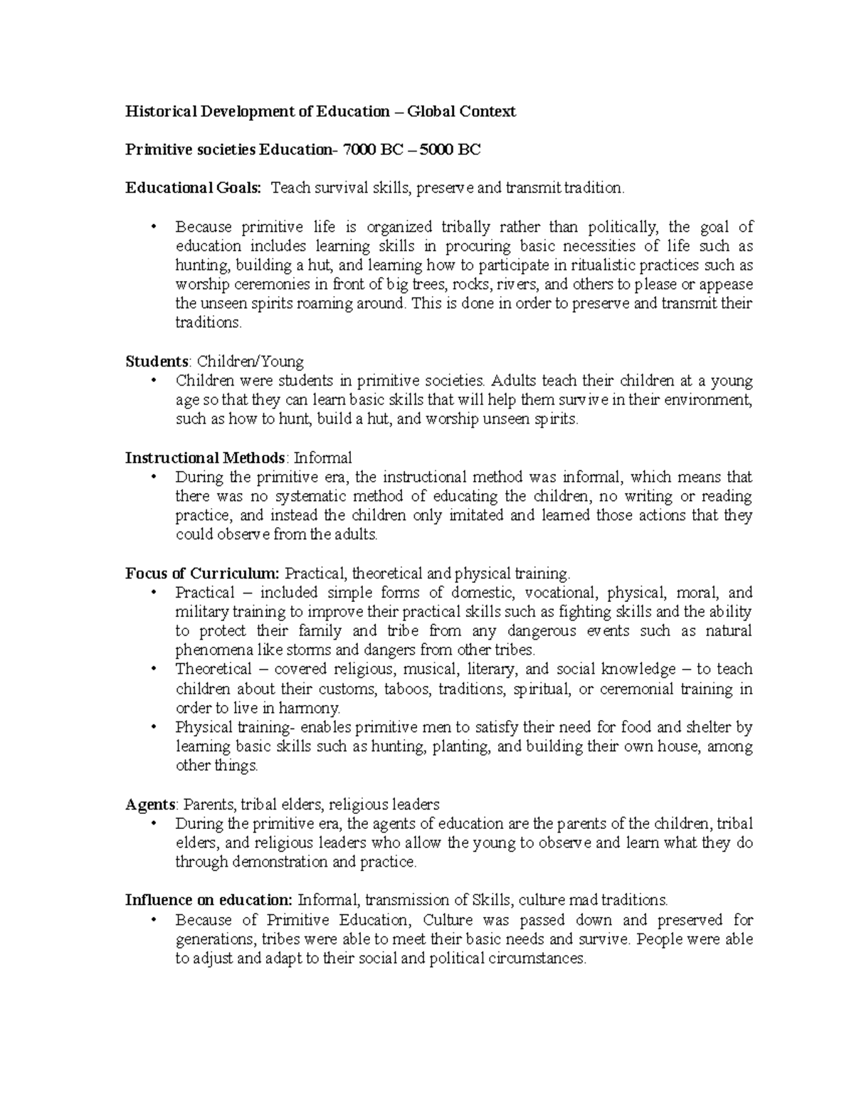 History of education - Historical Development of Education – Global ...