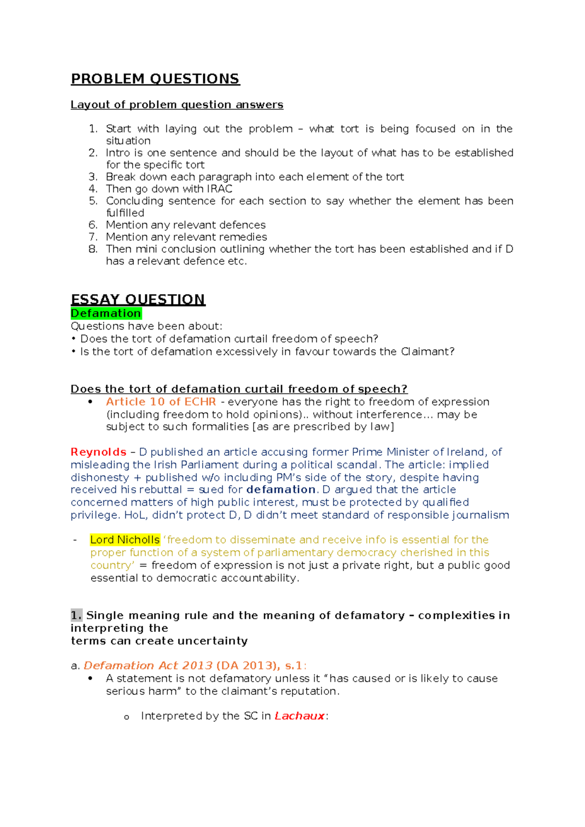 Tort Law Insights: A Comprehensive Review of Key Principles and ...